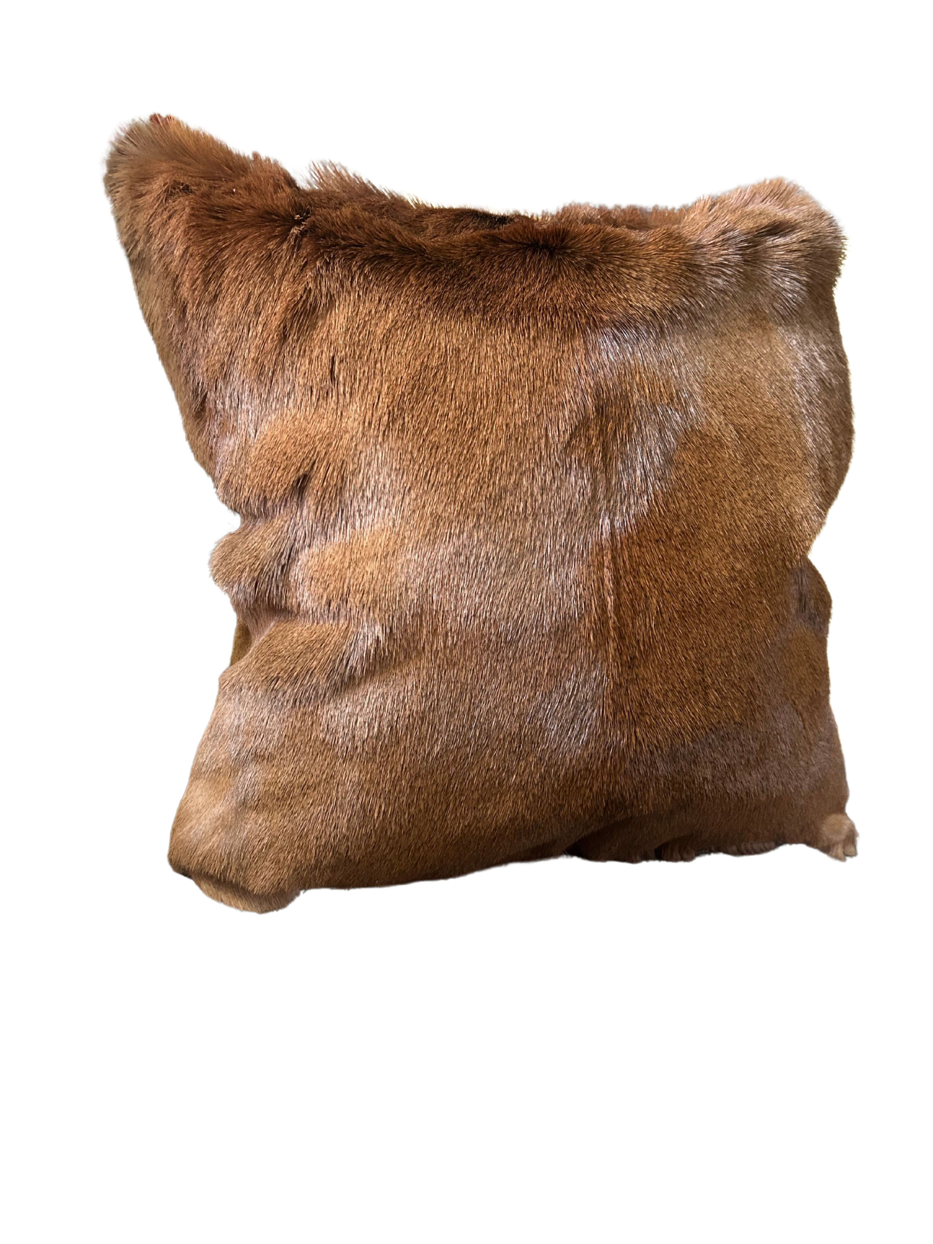 Cowhides USA 17X17” Impala Skin Pillow Case (Suede Backing) | Wayfair