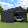 Caravan Canopy Domain 20x10 Foot Carport Tent Sidewalls, Black ...