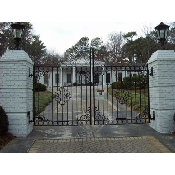 TAIMCO Fabrication Heavy Duty Metal Driveway Gate | Wayfair