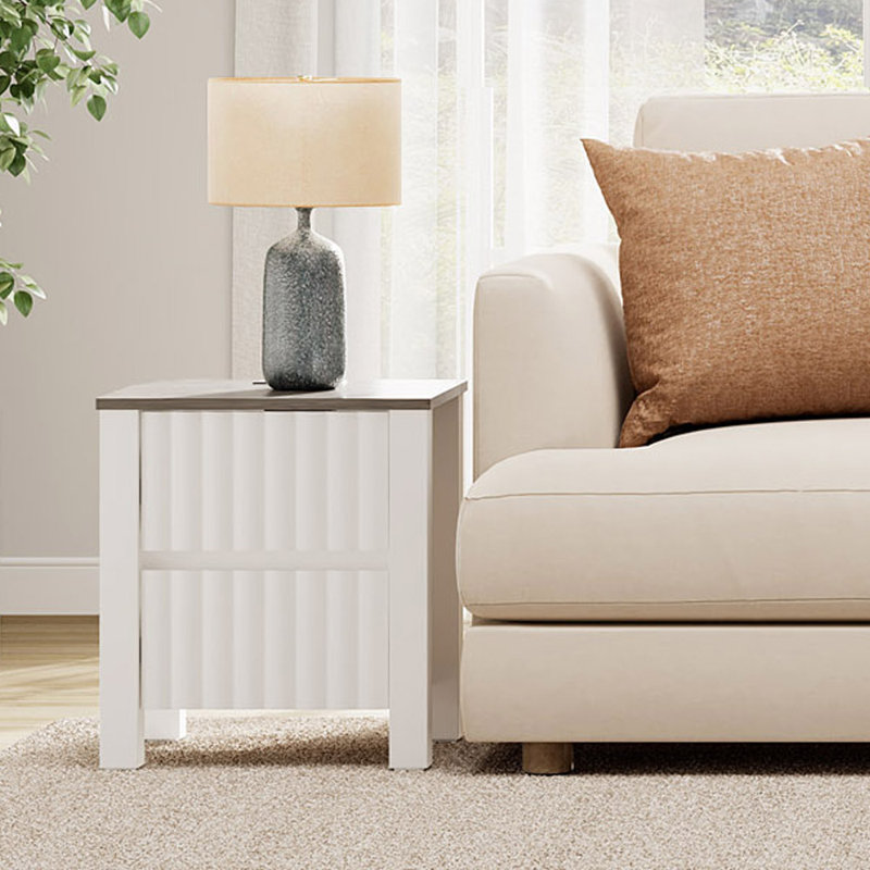 Wrought Studio™ Iakona 2 - Drawer End Table | Wayfair