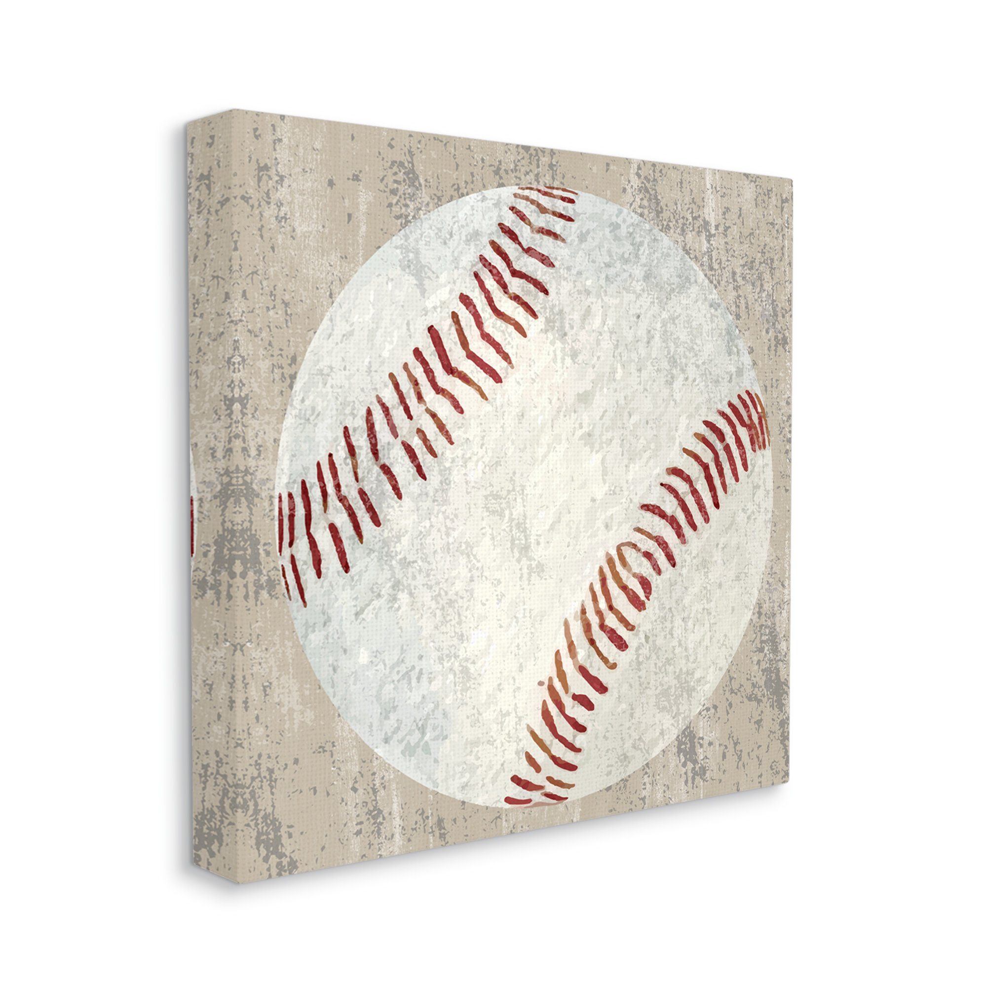 Grovelane Rustic Sports Baseball Canvas Wall Art by Kim Allen - Wayfair ...