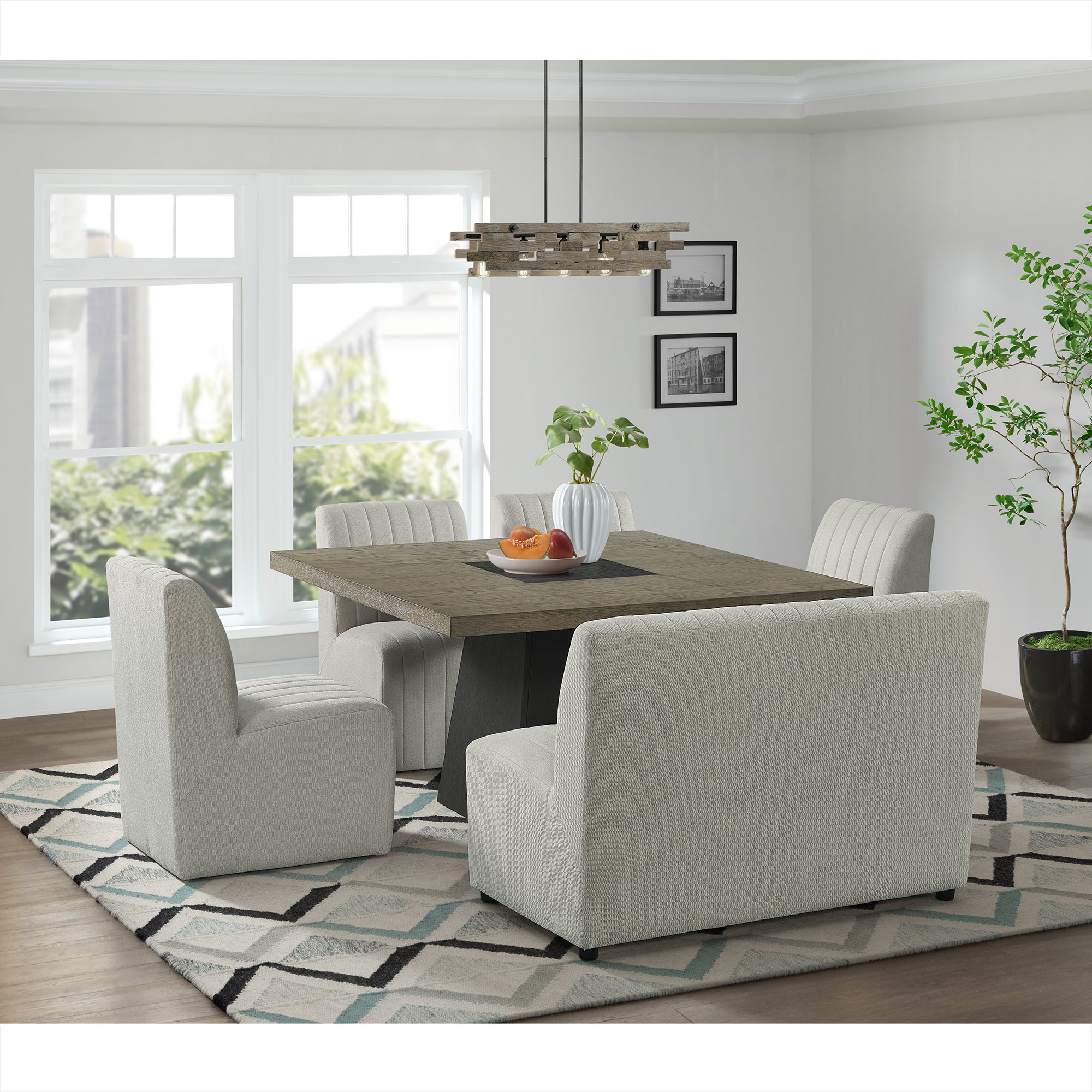 Rizzo 6 Piece Pedestal Dining Set