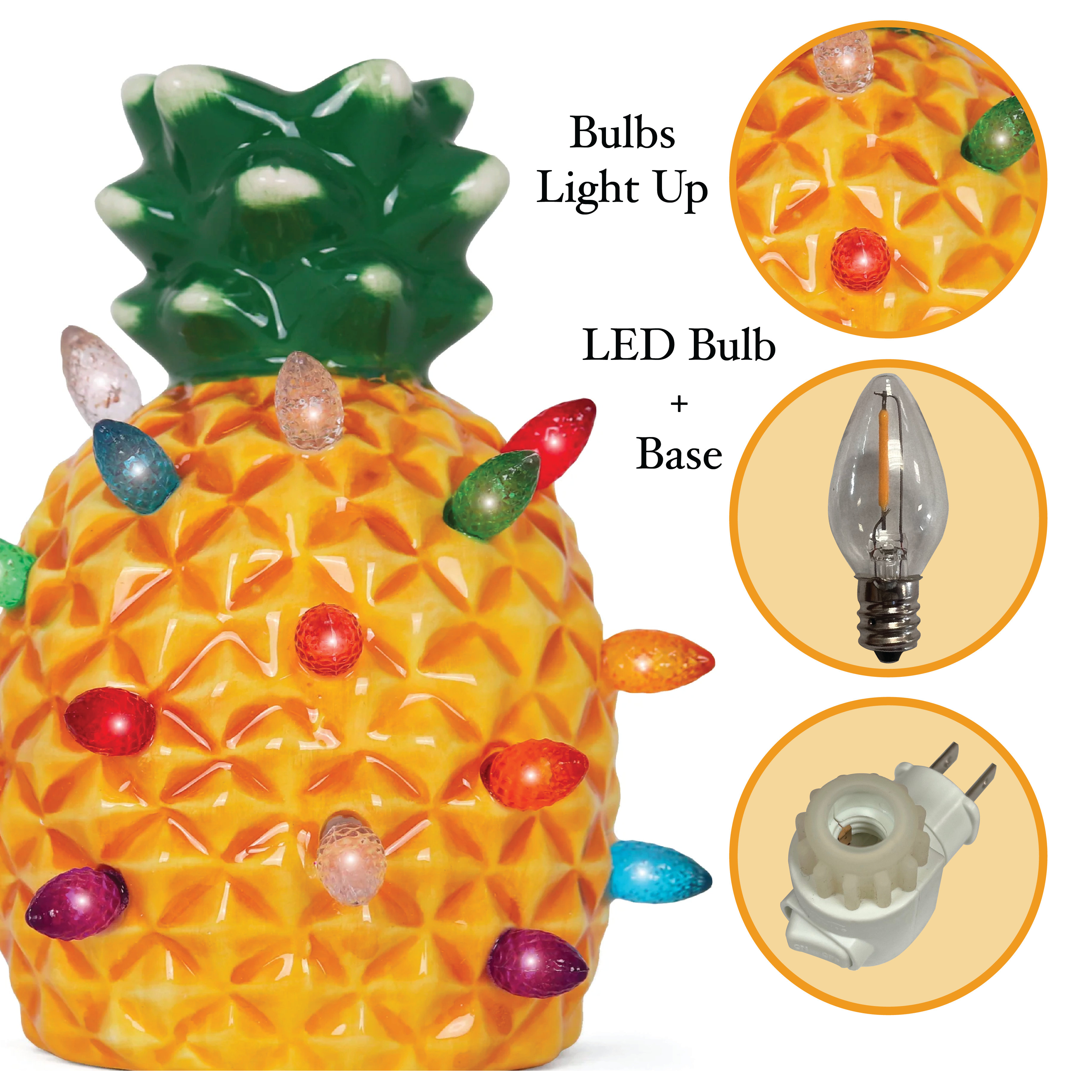 Milltown Merchants Christmas Pineapple Night Light & Reviews | Wayfair