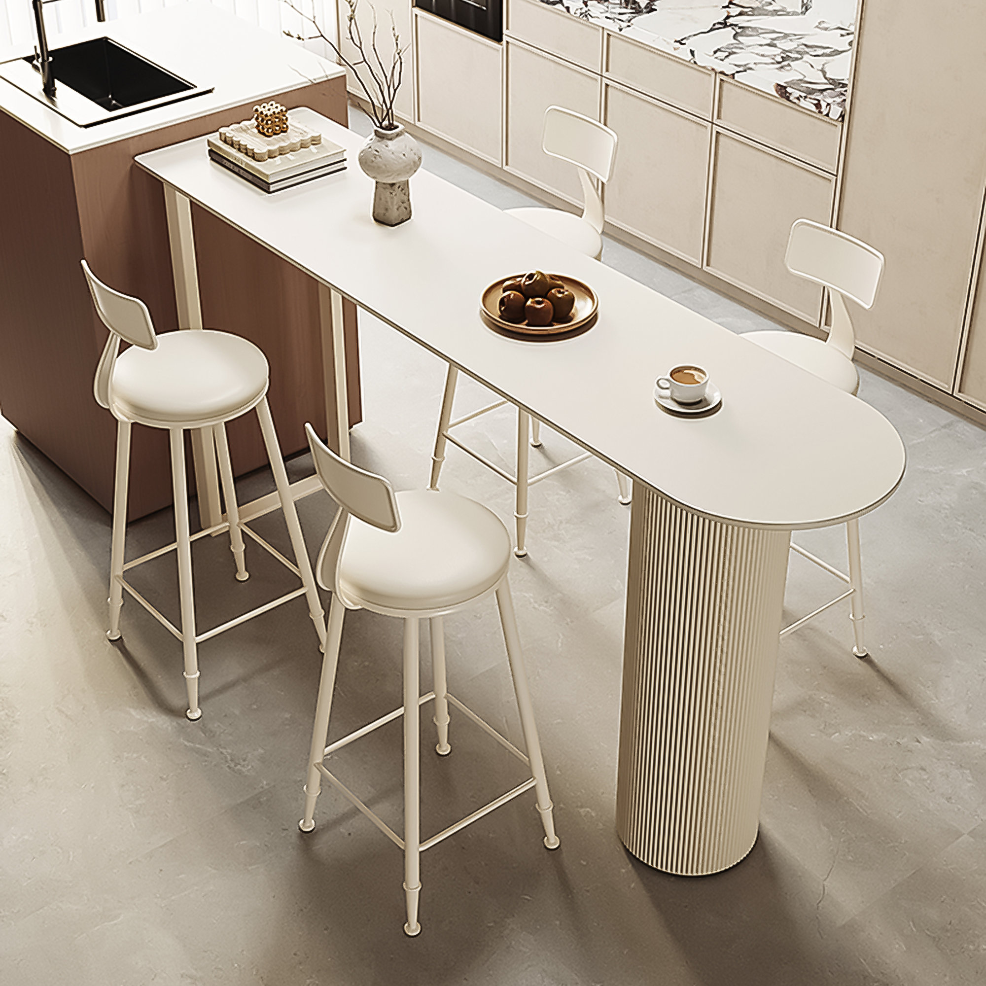 Ivy Bronx Laurna 55.12'' Bar Cabinet - Wayfair Canada