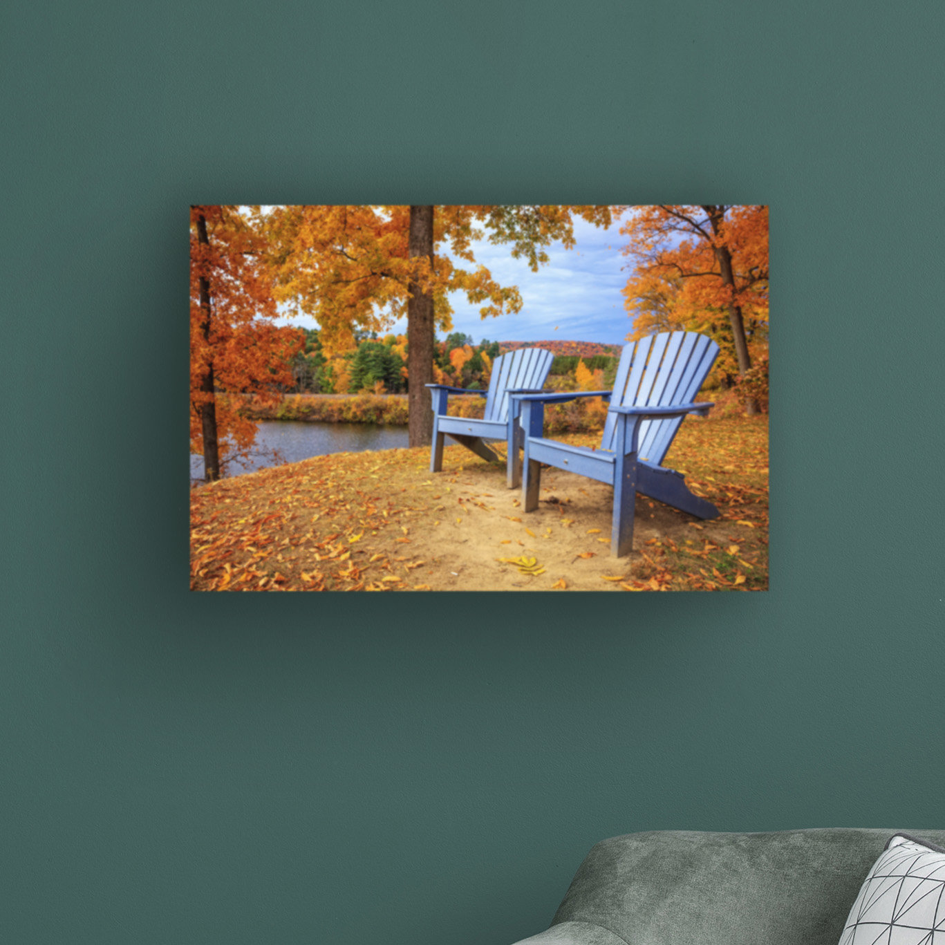 Highland Dunes Autumn Splendor by Edward M Fielding - Wrapped Canvas ...