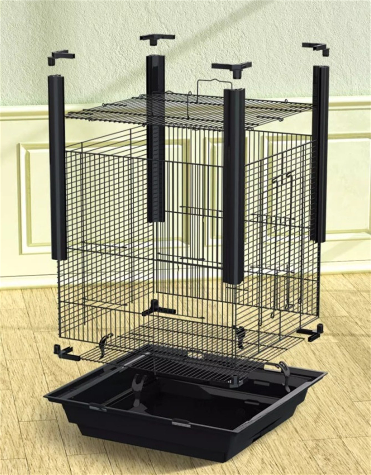 Tucker Murphy Pet™ Gelisa 20'' Iron Flat Top Table Top Bird Cage | Wayfair