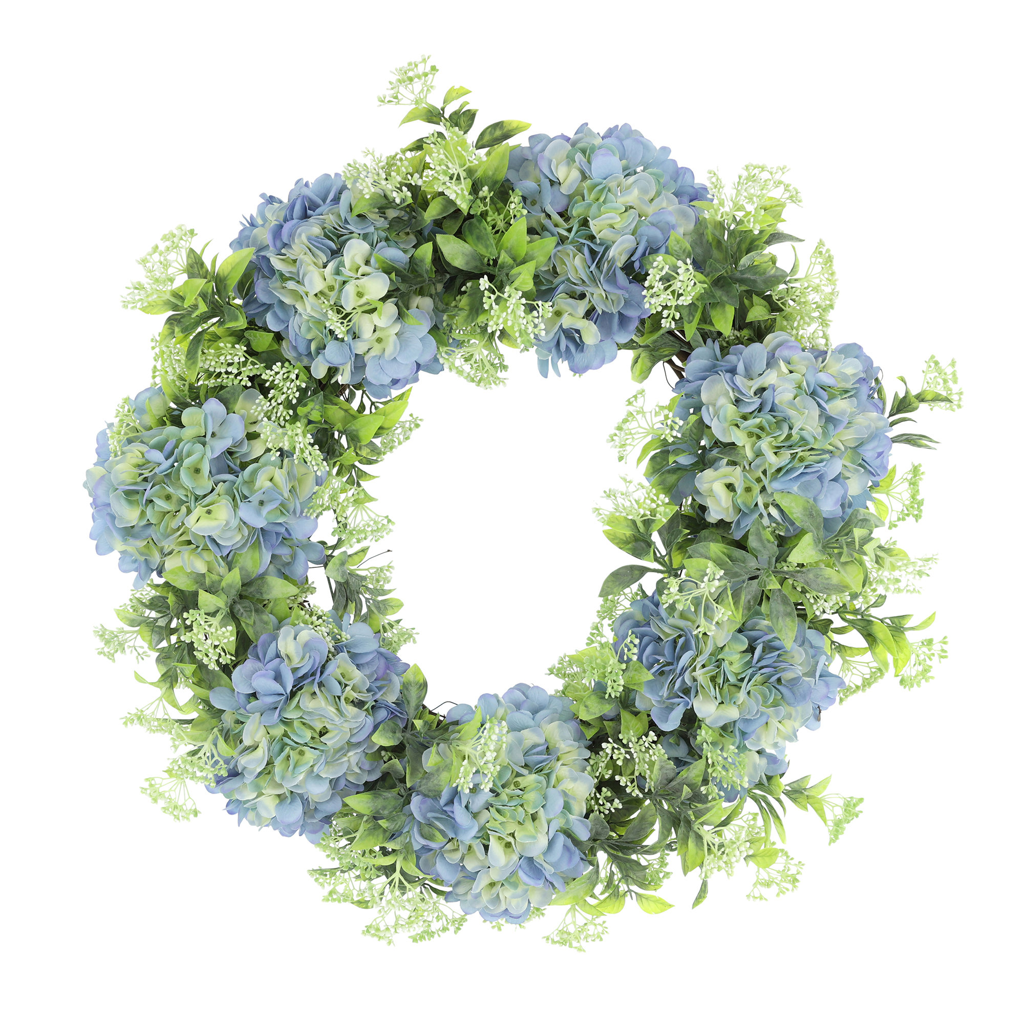 Creative Displays, Inc. Spring Wreath with Hydrangeas and Budding ...