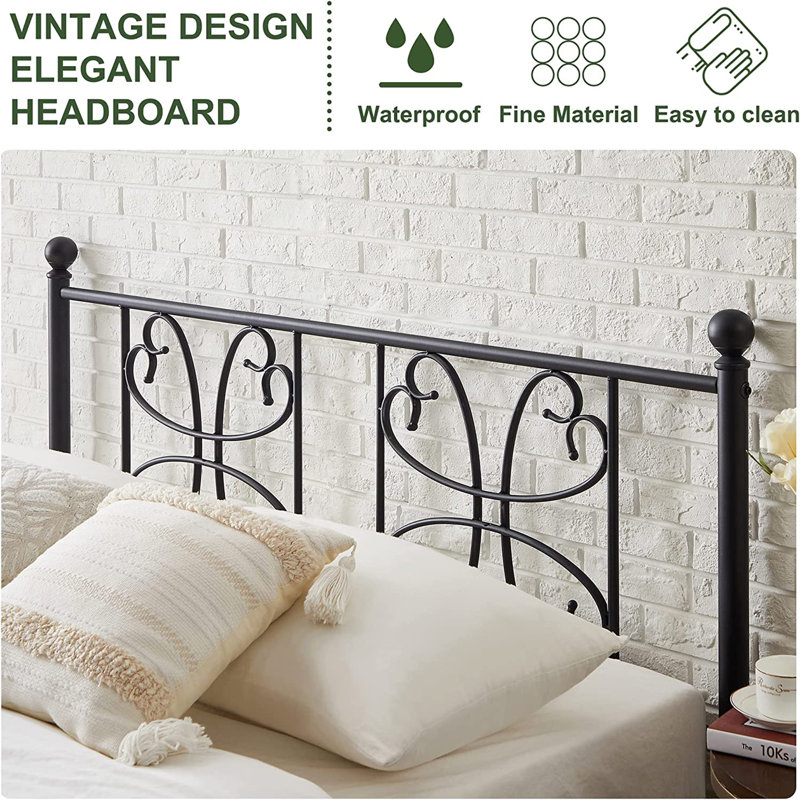 Lark Manor Alsa 42.1'' Steel Bed Frame & Reviews | Wayfair