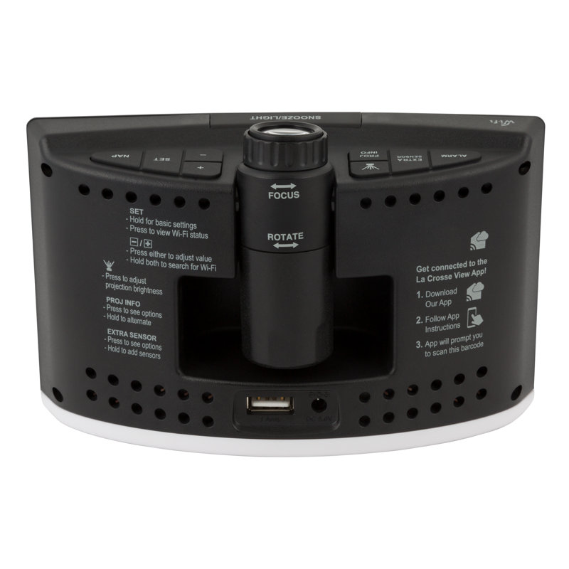 La Crosse Technology Digital WiFi Projection Alarm Clock & Reviews ...