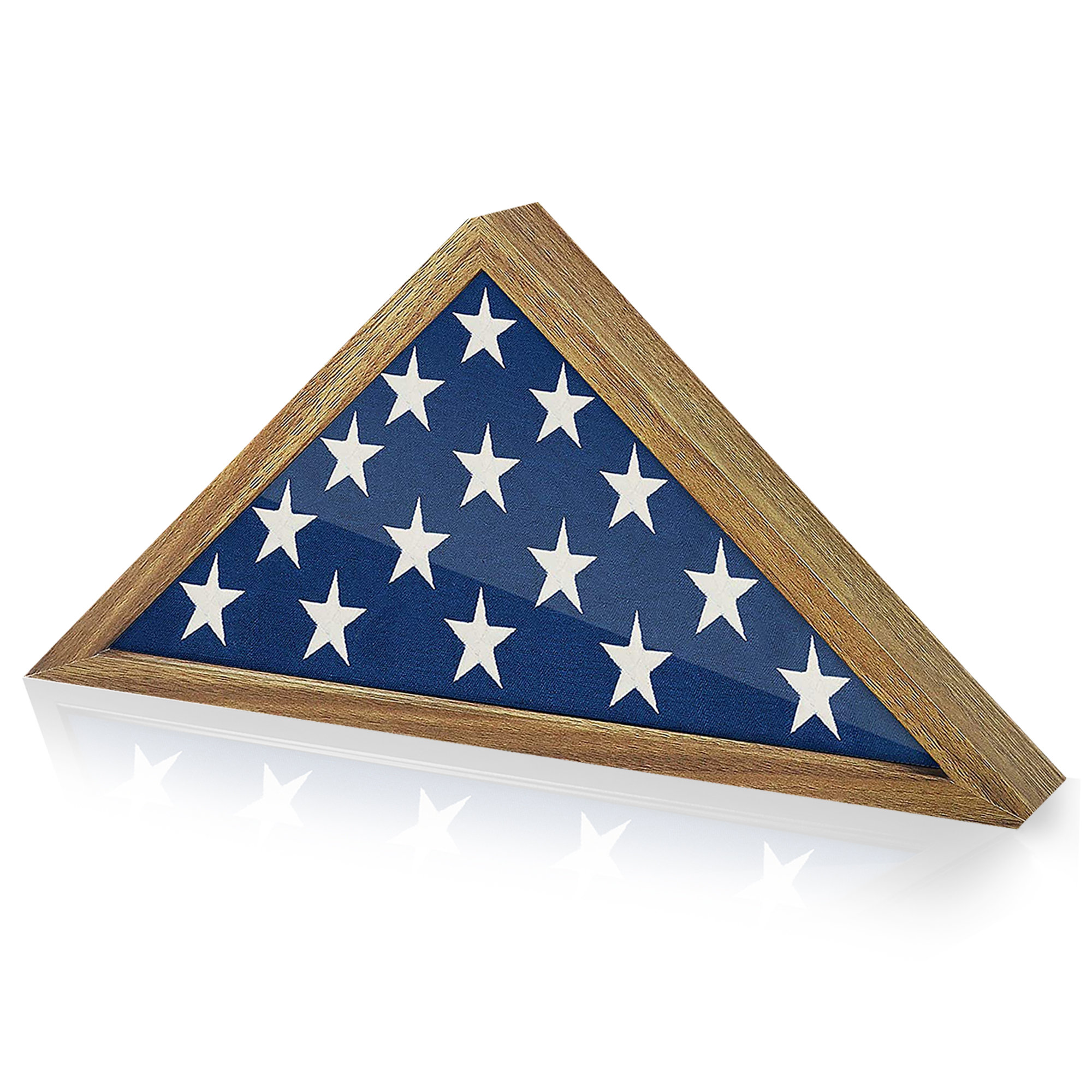 Americanflat Elegant Flag Display Case For Memorial Service And Veteran ...
