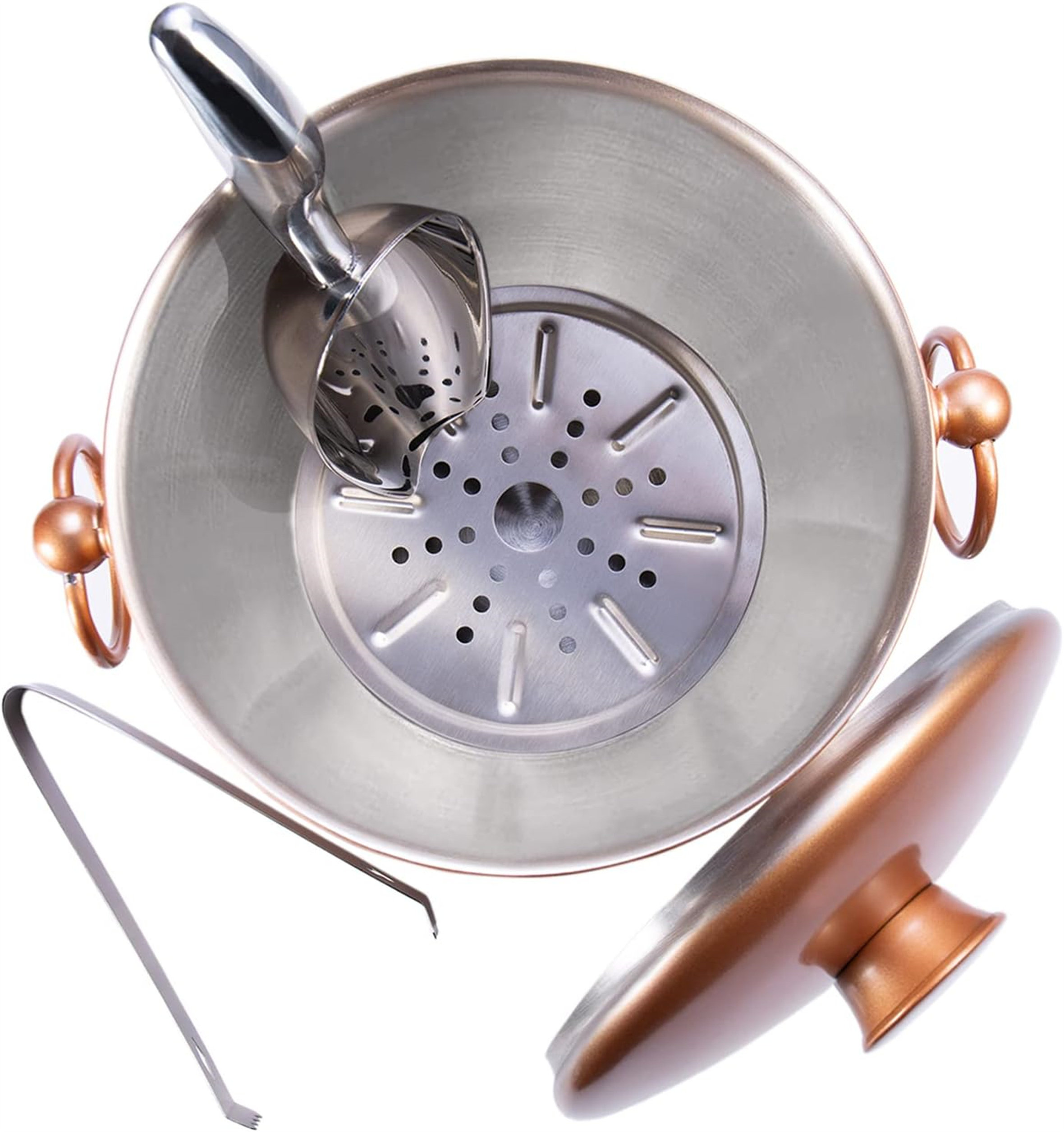 Mint Pantry® Ice Bucket with Lid, Scoop, Tongs and Strainer | Wayfair