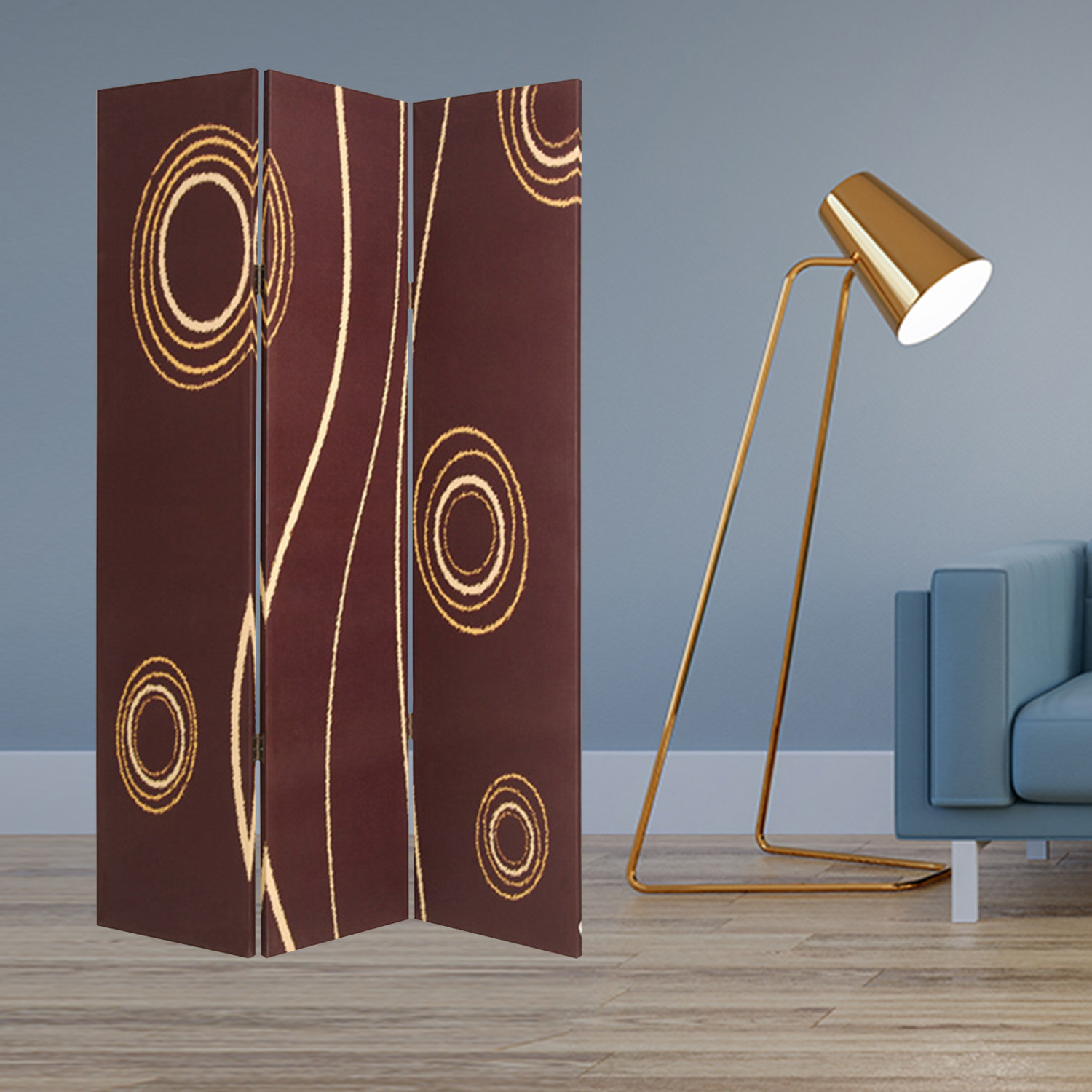 Screen Gems Canvas and Wood 3 Panel Room Divider - Wayfair Canada