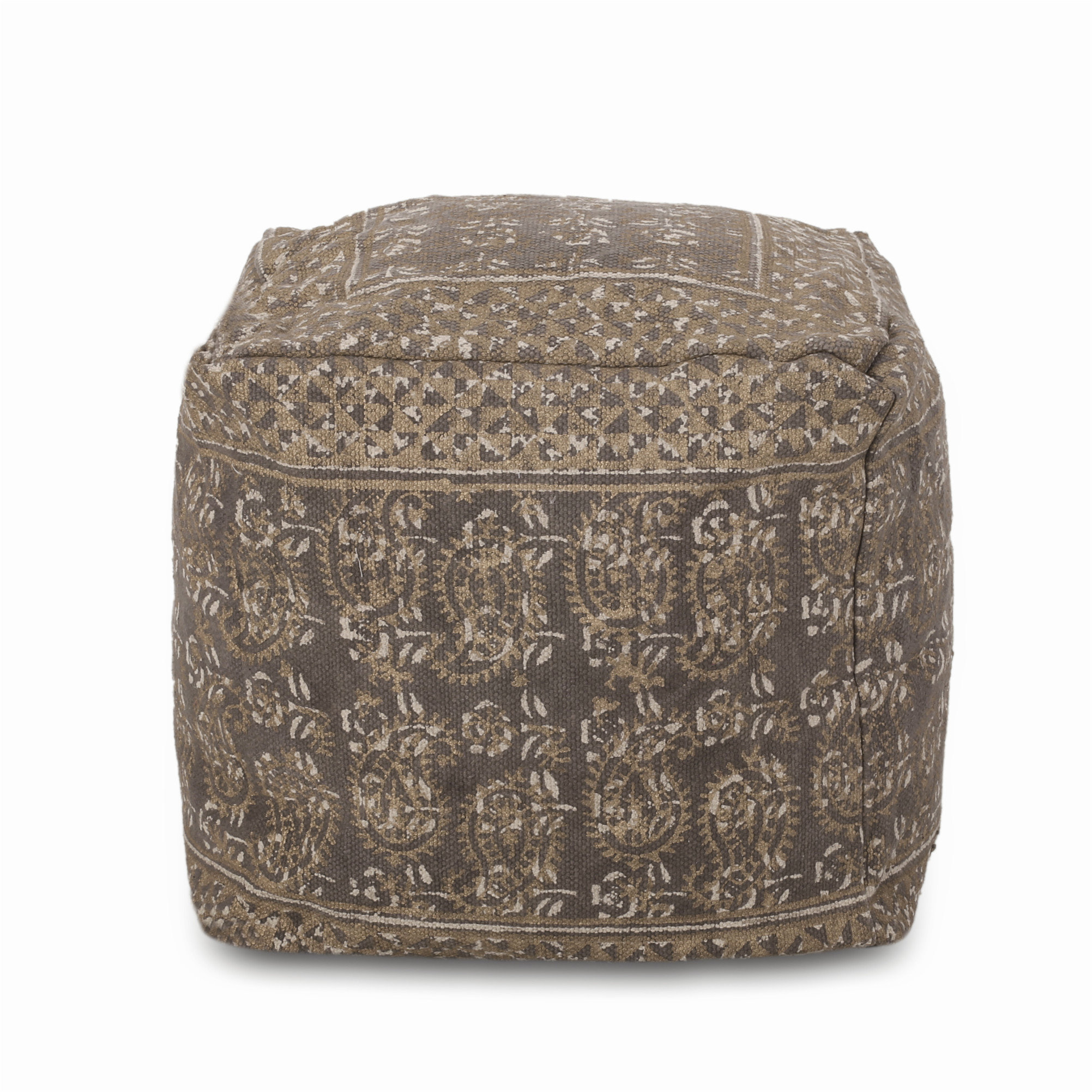 Charlton Home® Modern Design Handcrafted Square Pouf,Softness And ...