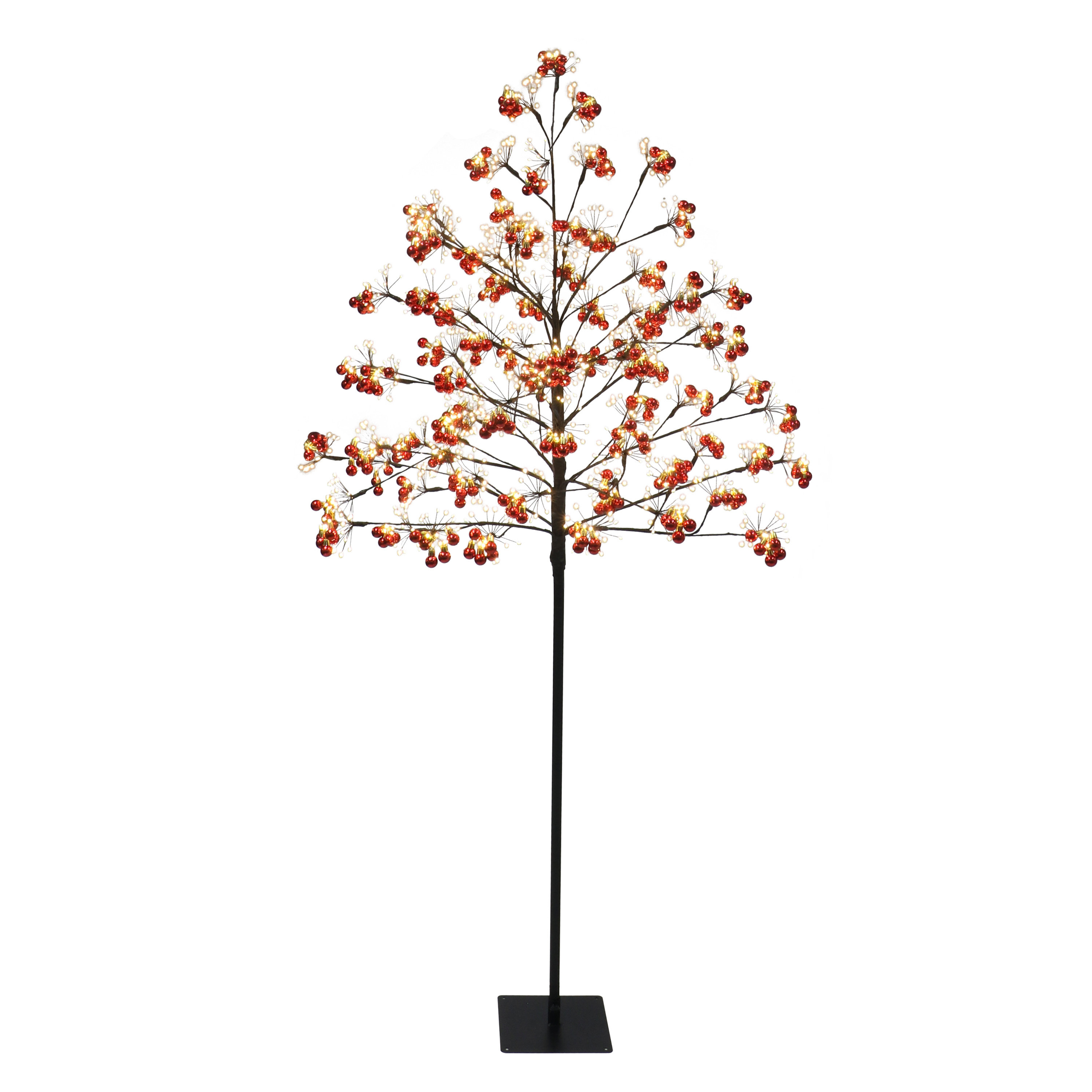 The Holiday Aisle® 6' Pre-Lit Twig Tree With LED Warm White Lights And ...