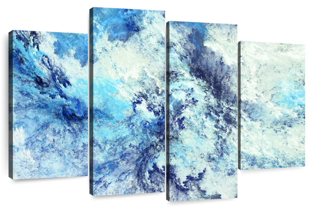 Wade Logan® Avery Icy Clouds Abstract | Wayfair