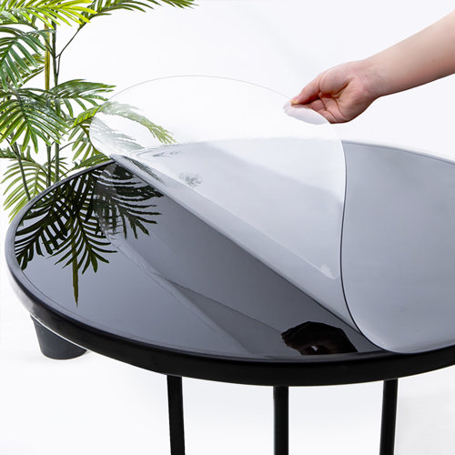Ebern Designs Gralin Round Plastic / Acrylic Table Protector & Reviews ...