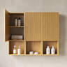 Hokku Designs 41" Bathroom Wall Cabinet - 31 Cabinets Oak Wood Texture ...