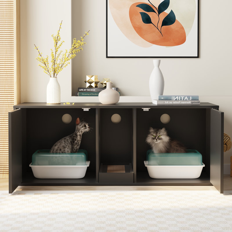 Ebern Designs Dempstor Litter Box Enclosure & Reviews | Wayfair