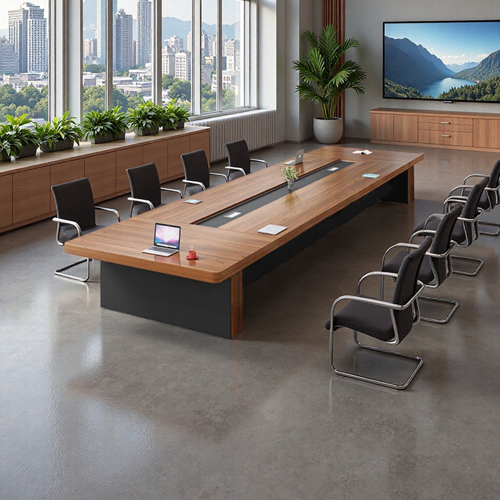 Inbox Zero Large Business Office Negotiation Conference Table - Wayfair ...