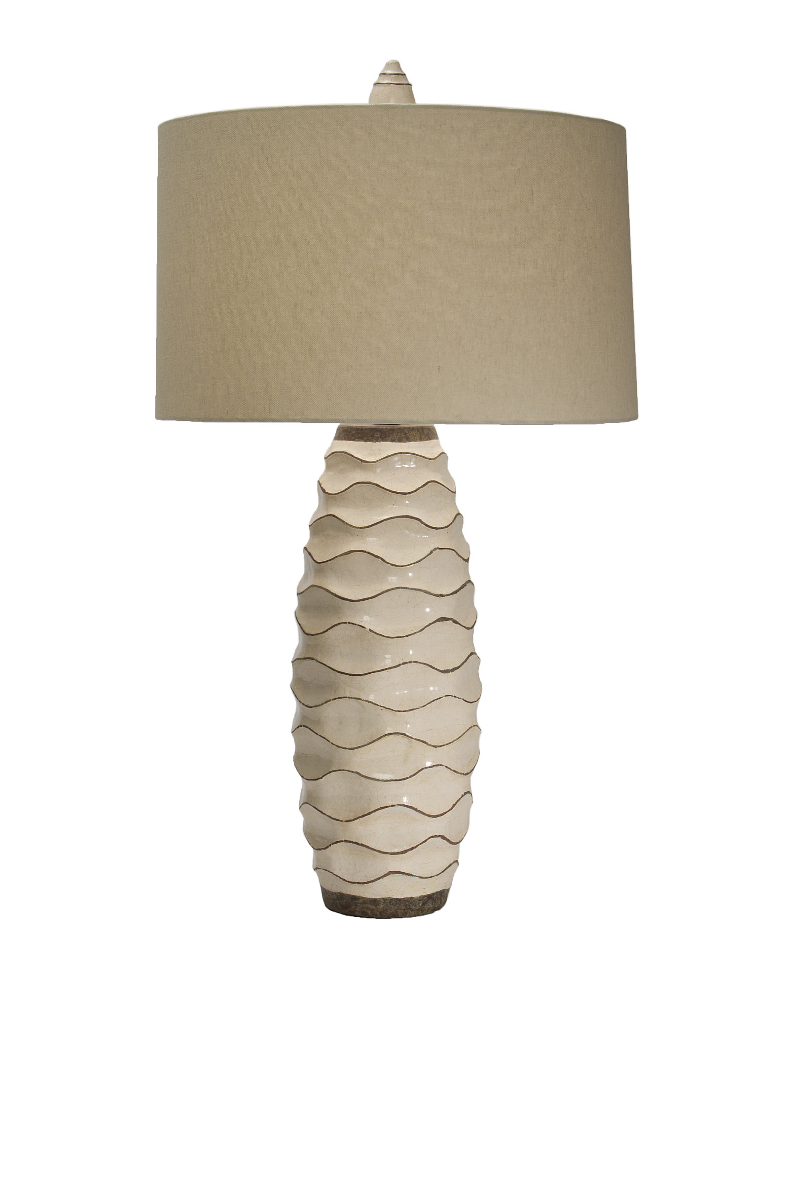 The Natural Light Ebbtide 34" Cream Table Lamp & Reviews | Wayfair