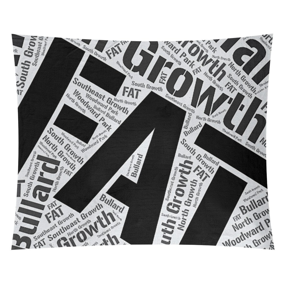 East Urban Home Polyester Districts Word Art Tapestry | Wayfair