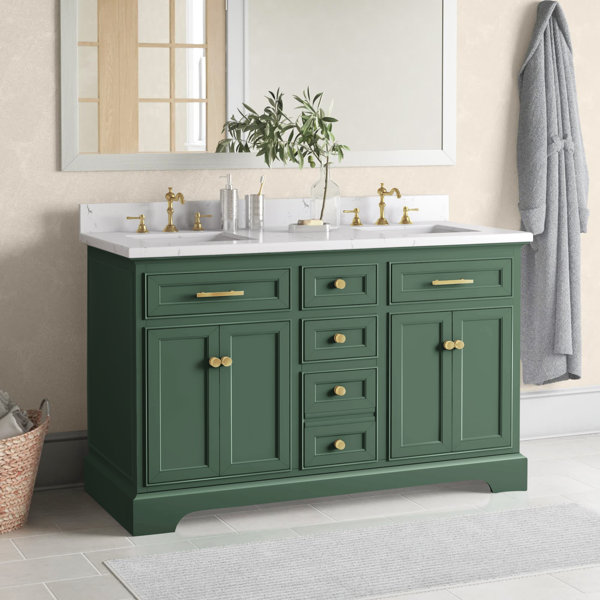 Green Bathroom Vanities You'll Love | Wayfair