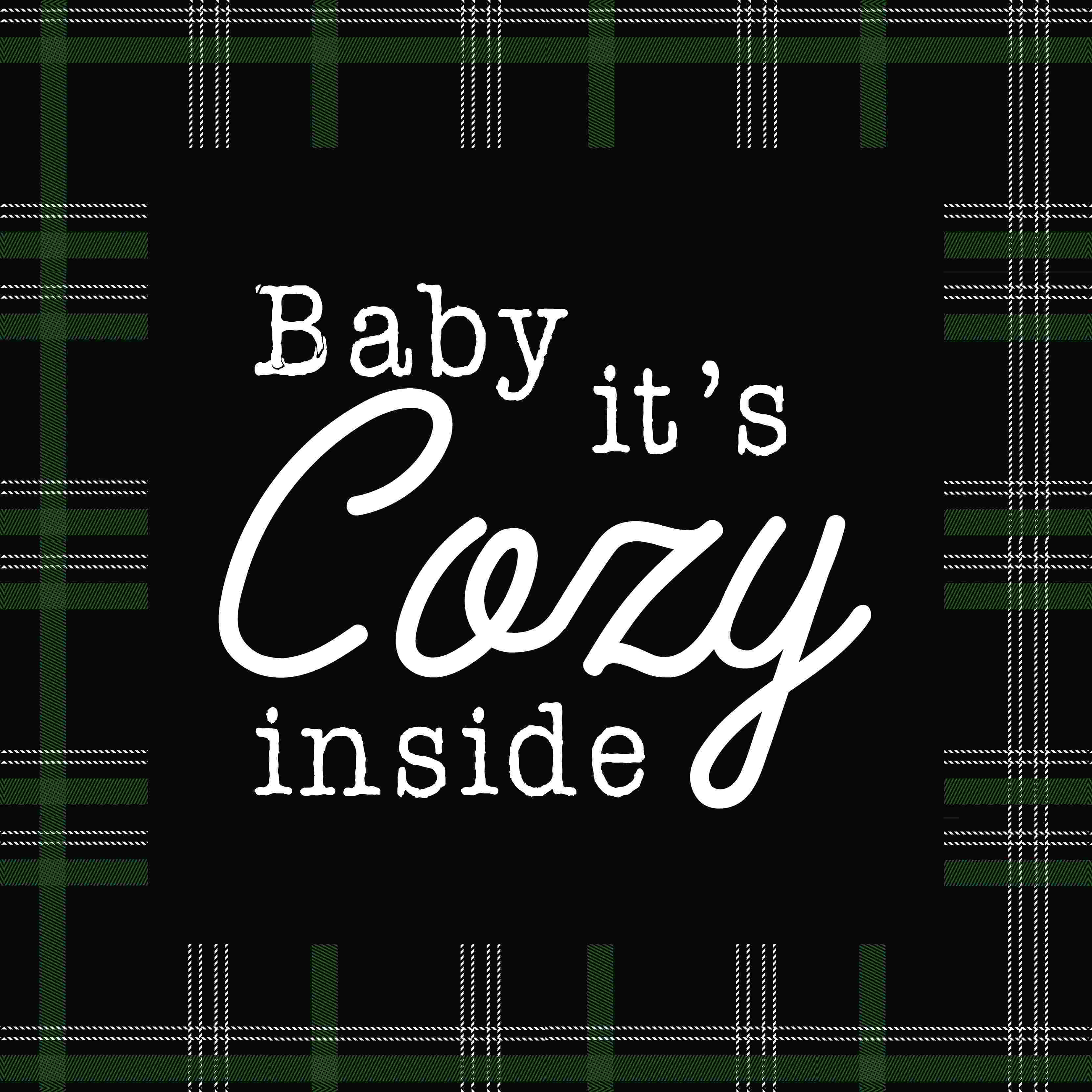 Trinx Baby Its Cozy - Wrapped Canvas Print | Wayfair
