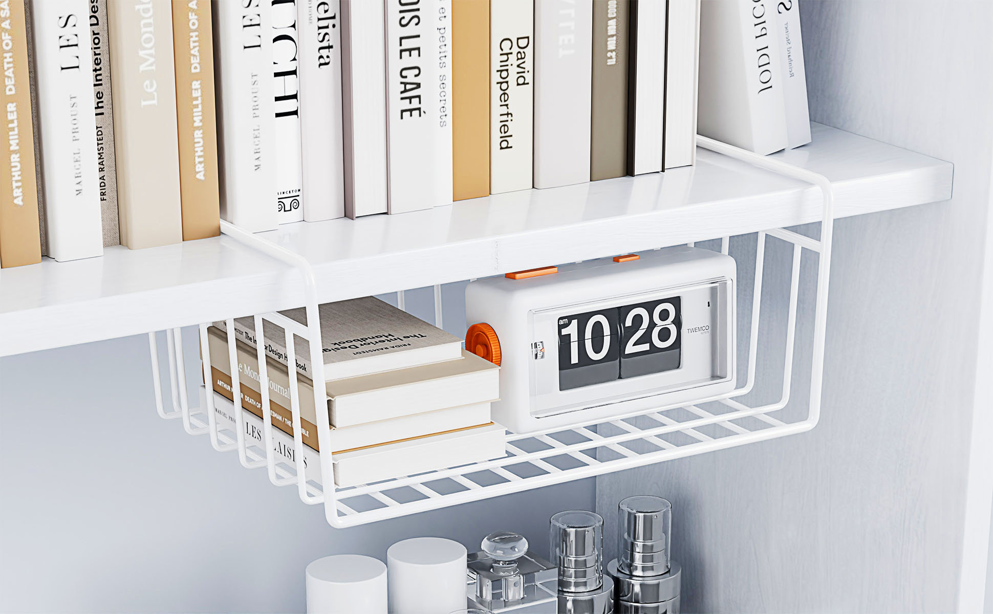 Prep & Savour Wire Under Shelf Basket 4-Pack Creating Extra Isolated ...