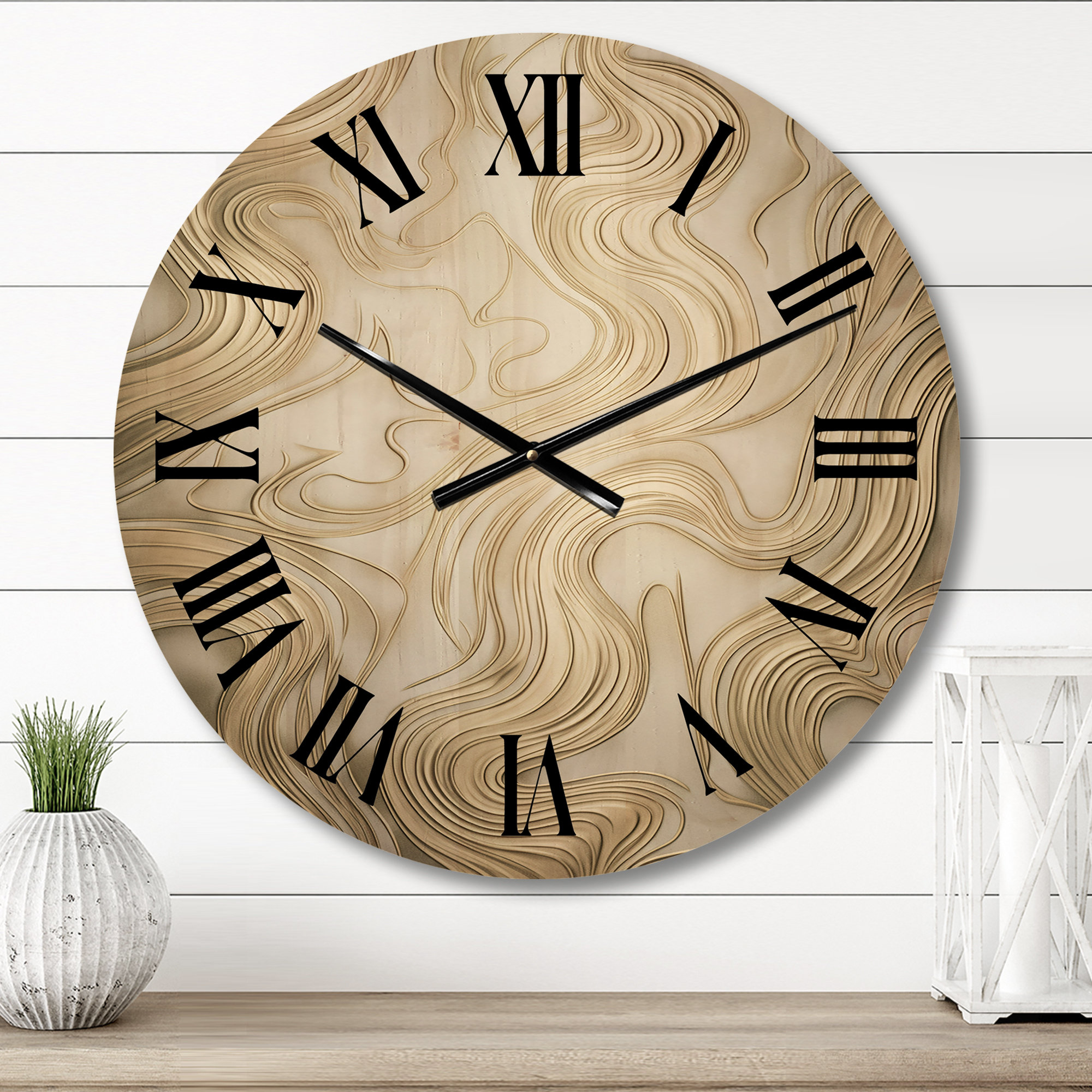 East Urban Home Smooth Gold Elegant Minimal Retro Glam Wave I ...