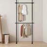 Rebrilliant Amlcar 2-Tier Metal Adjustable Clothes Rack & Reviews | Wayfair