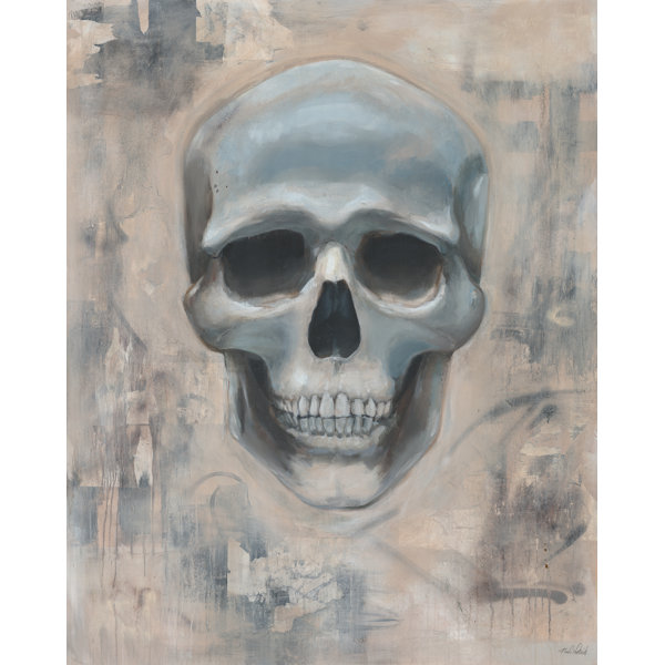 Chelsea Art Studio Light Skull by Neil Patrick - Wrapped Canvas ...