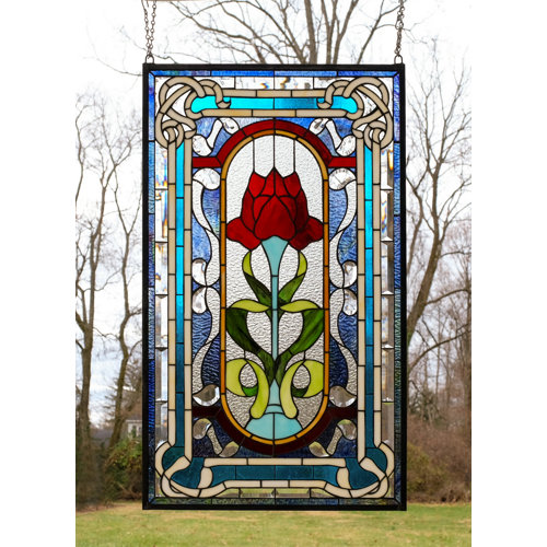 Astoria Grand Plants & Flowers Window Panel | Wayfair