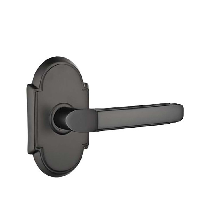 Emtek Milano Passage (Hall & Closet) Door Lever with Rosette | Wayfair