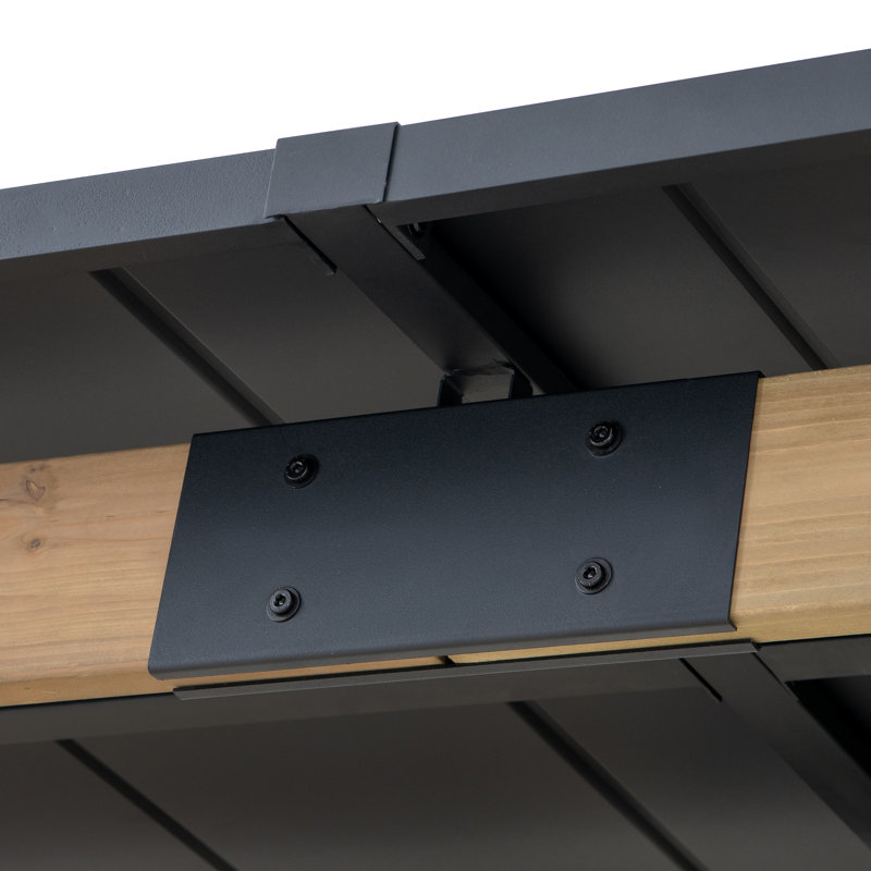 Sunjoy Wooden Grill Gazebo 10 ft. x 12 ft. Outdoor Cedar Frame BBQ ...