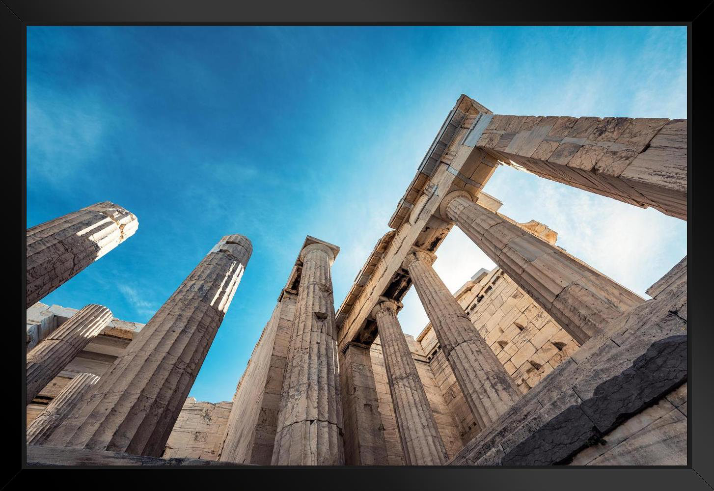 Latitude Run® Acropolis Of Athens Greece Photo Art Print Black Wood ...