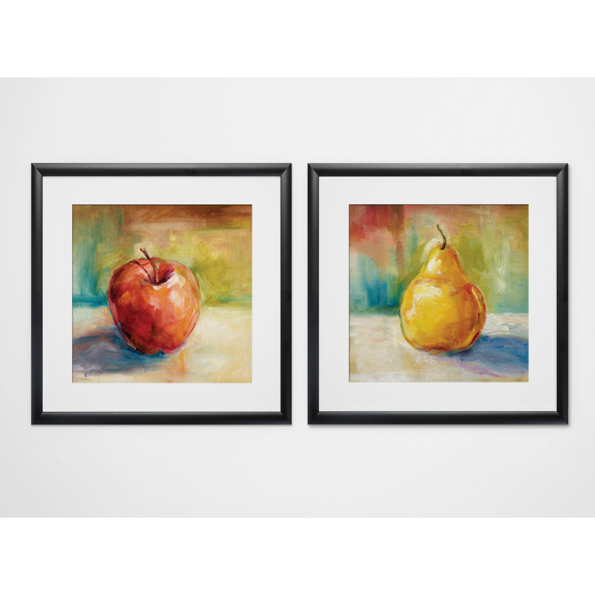Darby Home Co 'Fresh Apple' 2 Piece Framed Print Set & Reviews | Wayfair