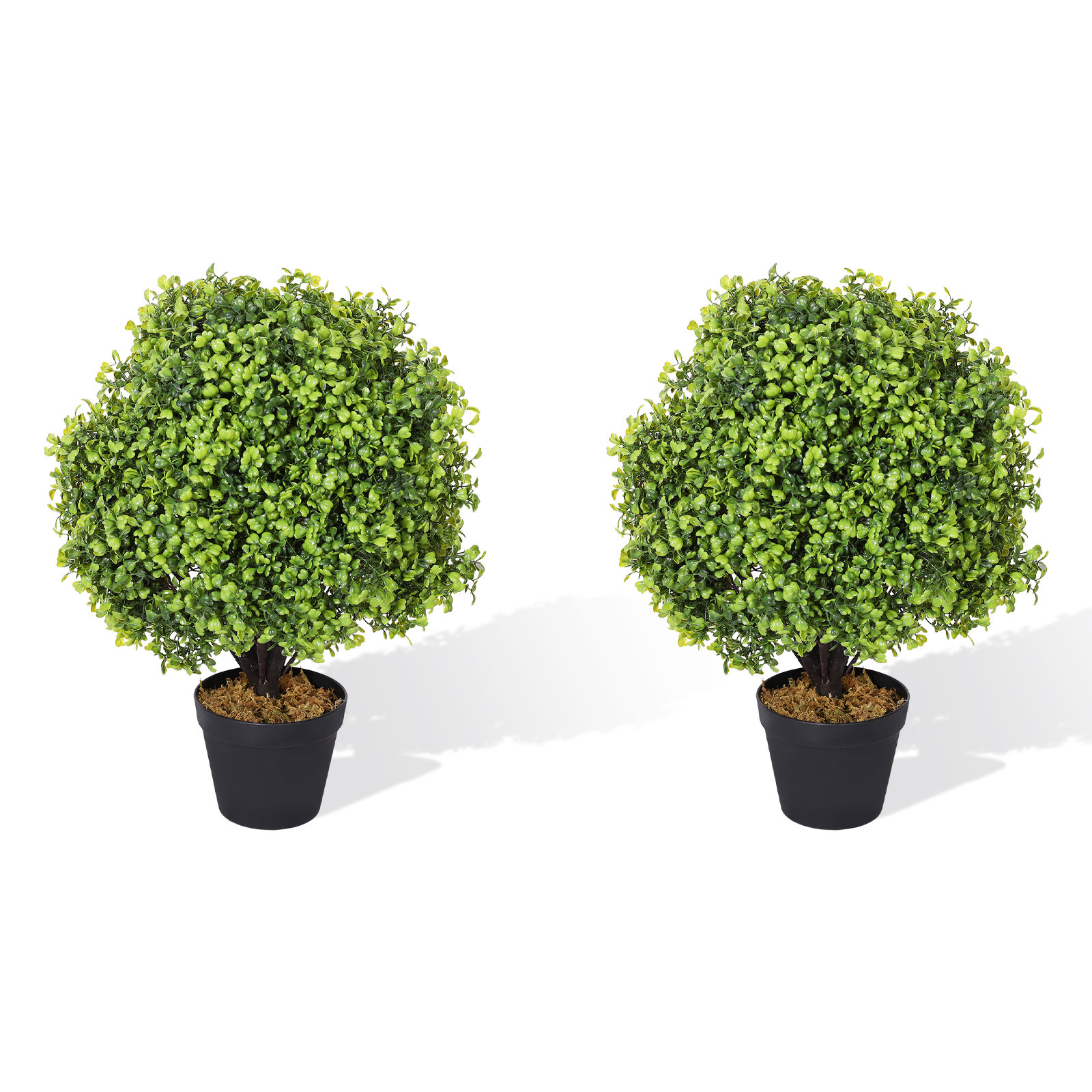 Primrue Haight 24-Inch Indoor or Outdoor Faux Boxwood Topiary in Pot ...