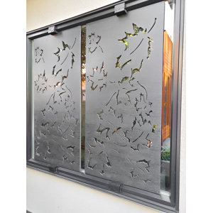 CORE Landscape Products Maple Leaf Decorative Privacy Screen PVC 2' x 4 ...