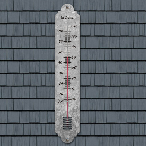 La Crosse Technology 19.50" Metal Outdoor Thermometer | Wayfair