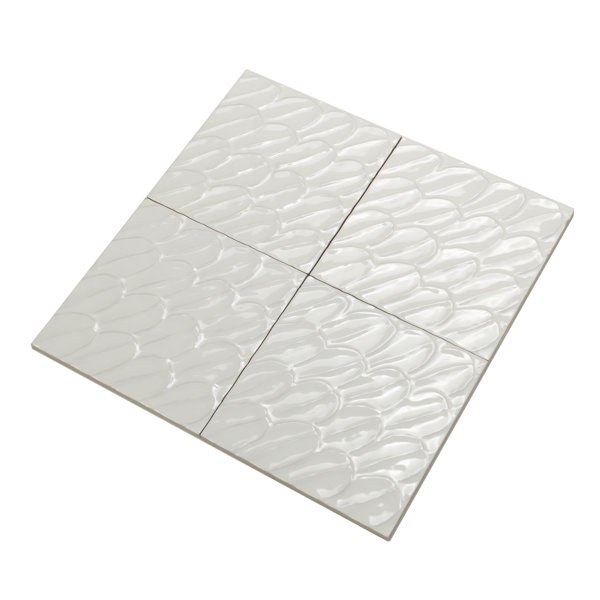 Encore Surfaces Sol Struttura Piuma 6"x6" 3D Porcelain Wall Tile ...