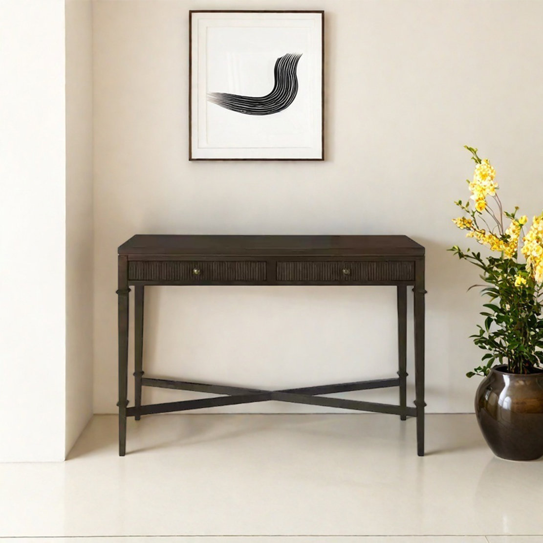 DURBIL Retro Console Table with Drawers | Wayfair