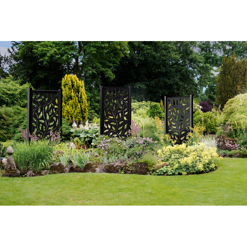 OUTDECO 96 In. In-Ground Galvanized Steel Fence Post (For Decorative ...