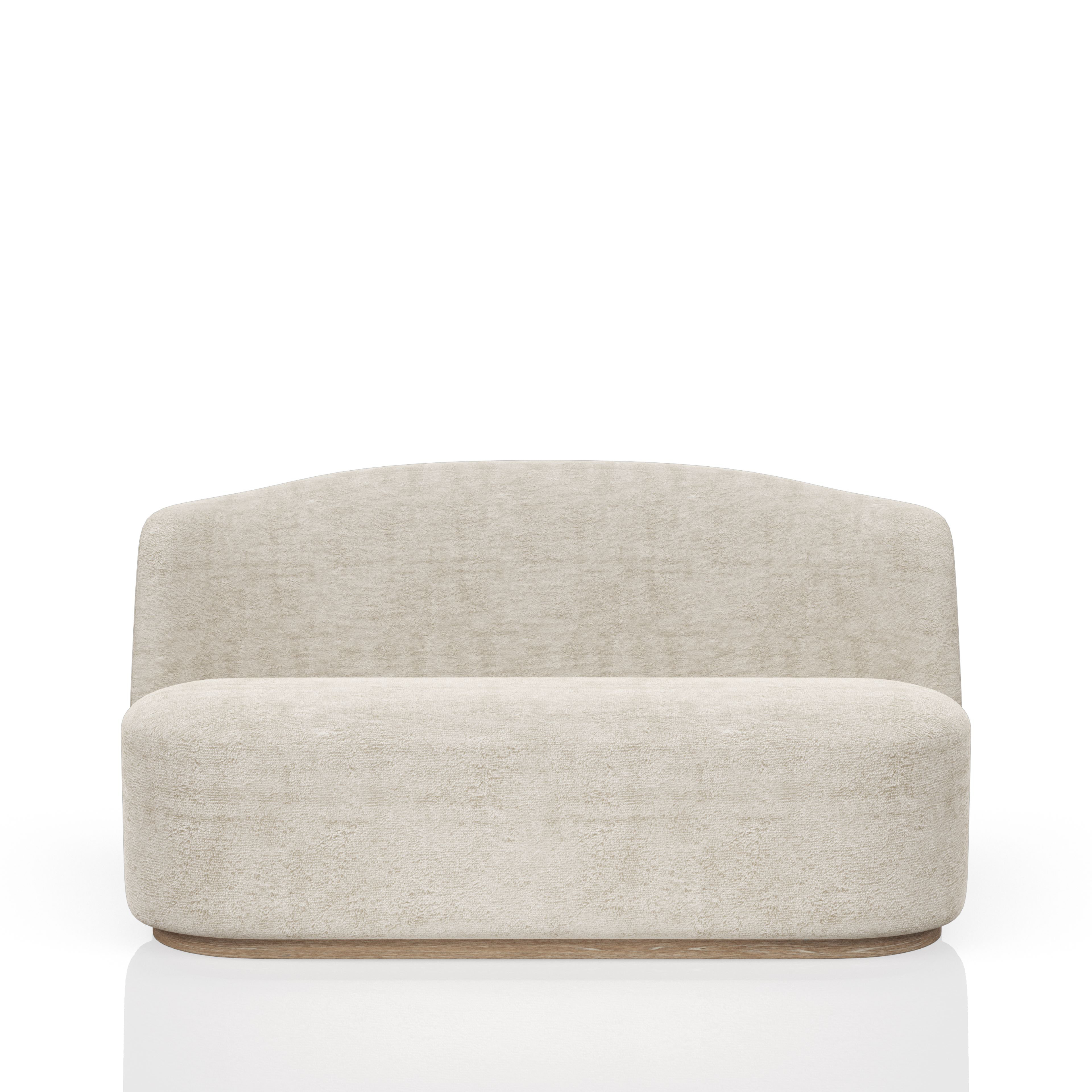 Ebern Designs Diva Curved Upholstered Banquette with Padded Backrest ...