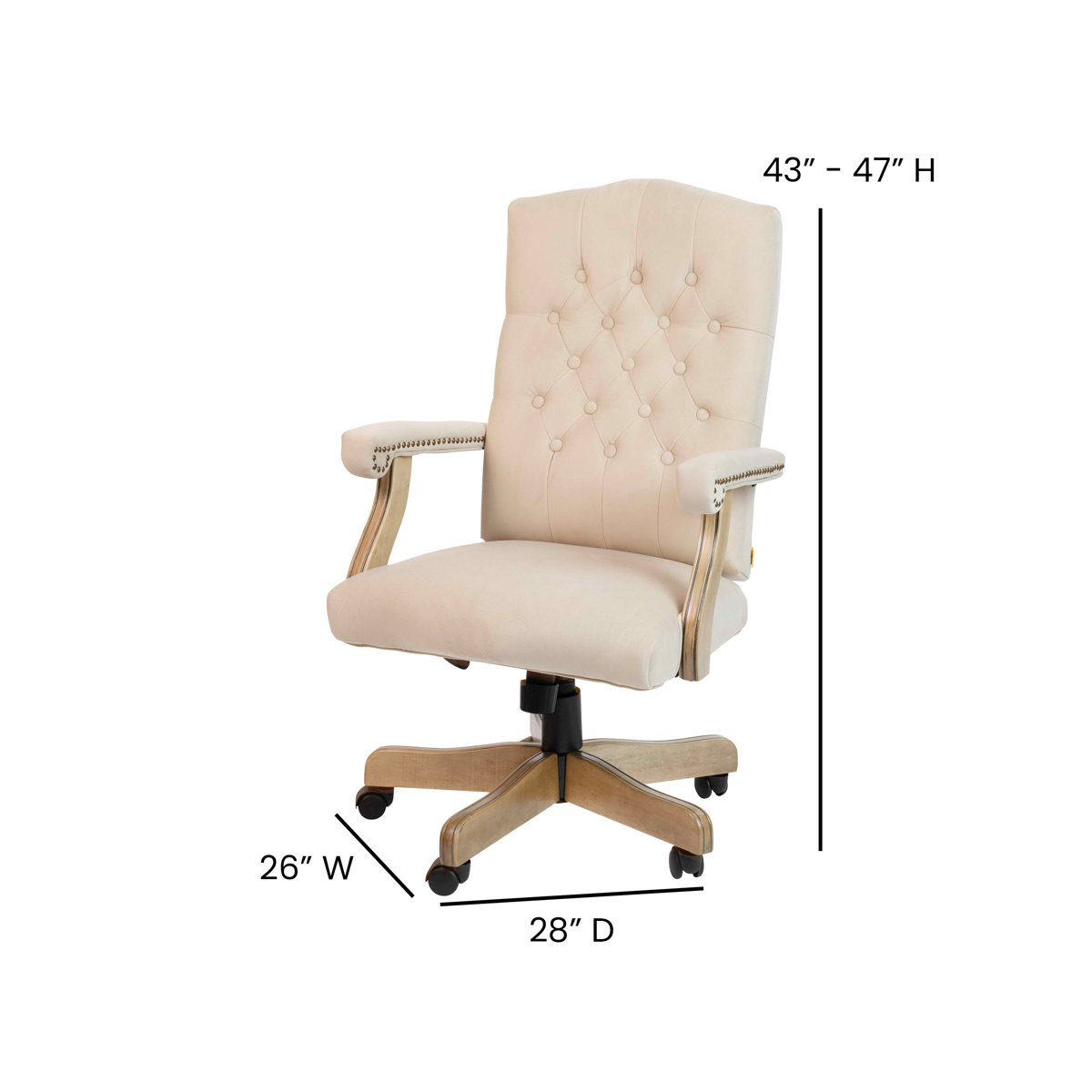Flash Furniture Executive Swivel Office Chair with Arms & Reviews | Wayfair
