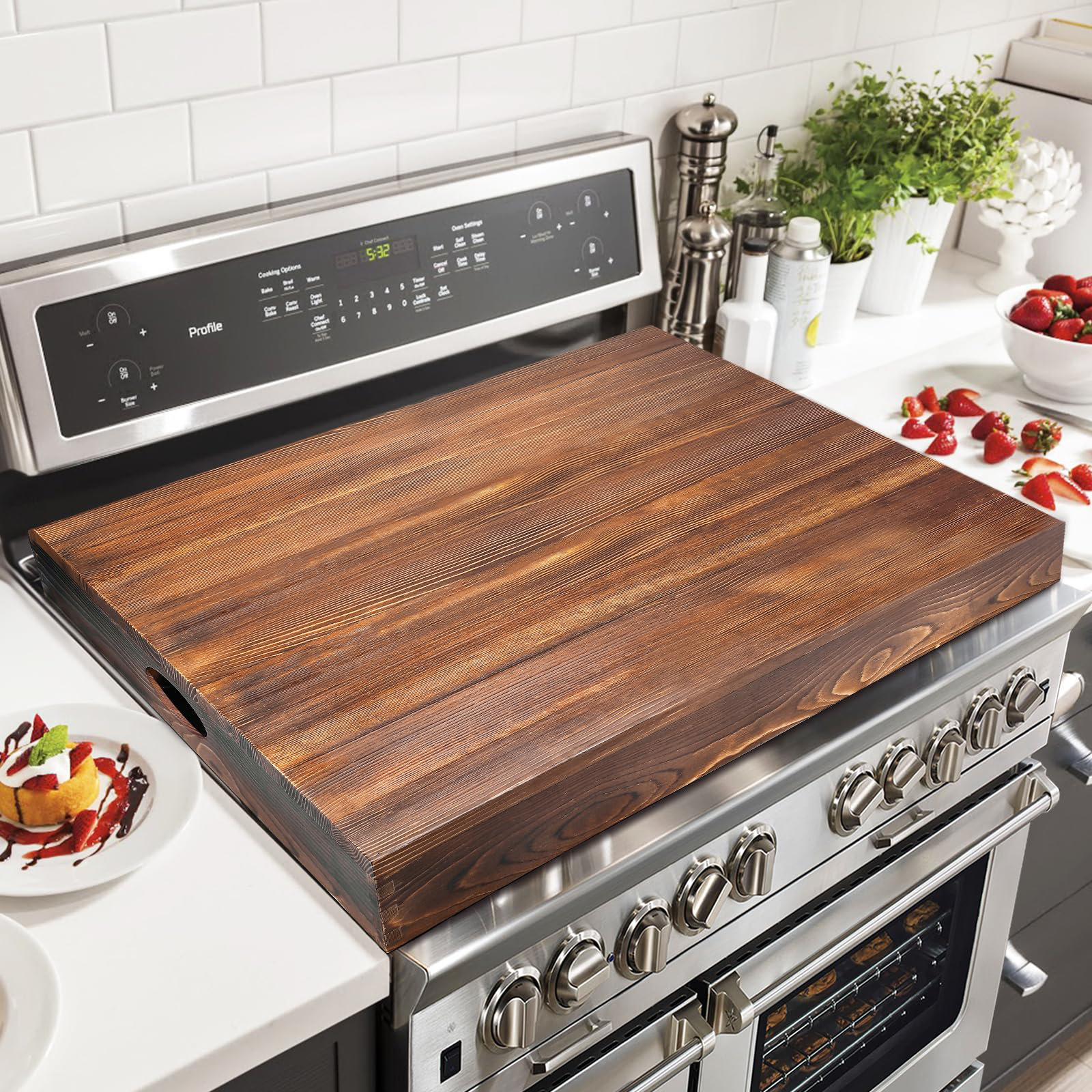 Rainbow Home Wooden Stove Top Cover Board For Gas Burner & Electric ...
