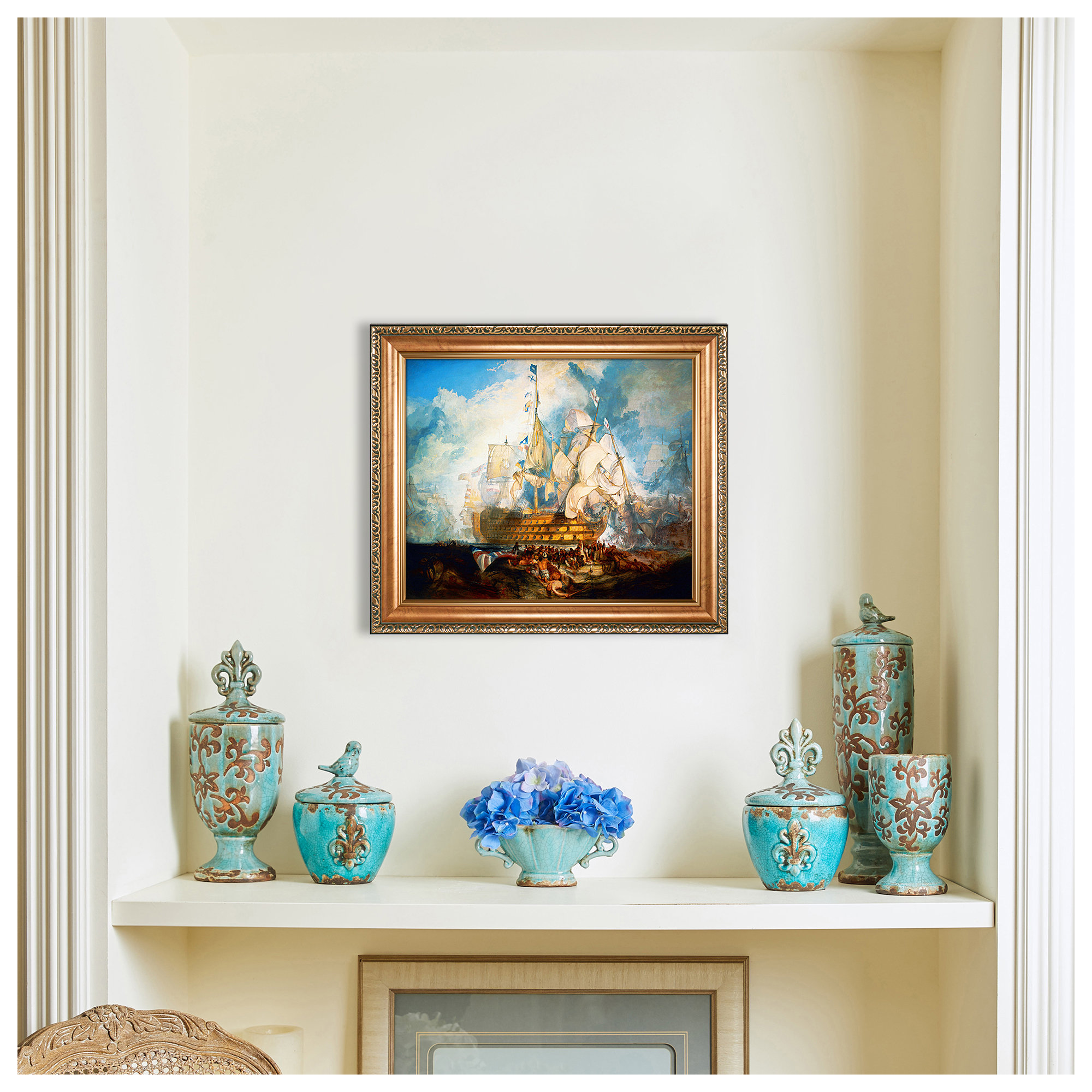 Alcott Hill® The Battle of Trafalgar by J. M. W. Turner Sailboat ...