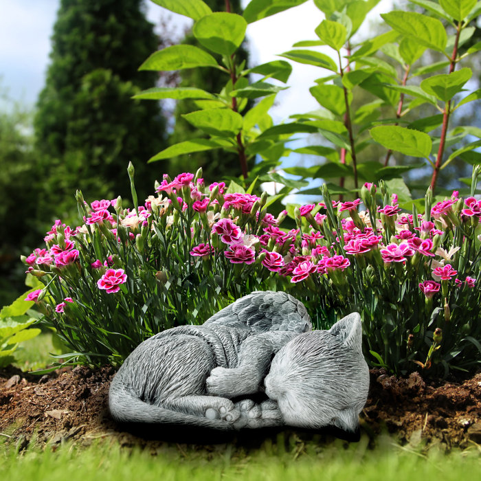Alcott Hill® Hamish Cats Garden Statue & Reviews | Wayfair