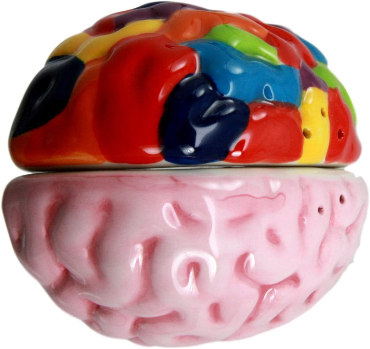 Trinx Colourful Right And Left Brains Magnetic Ceramic Salt And Pepper ...