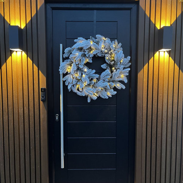 The Seasonal Aisle 60cm Premium Mixed Branch Prelit Snow Flocked ...