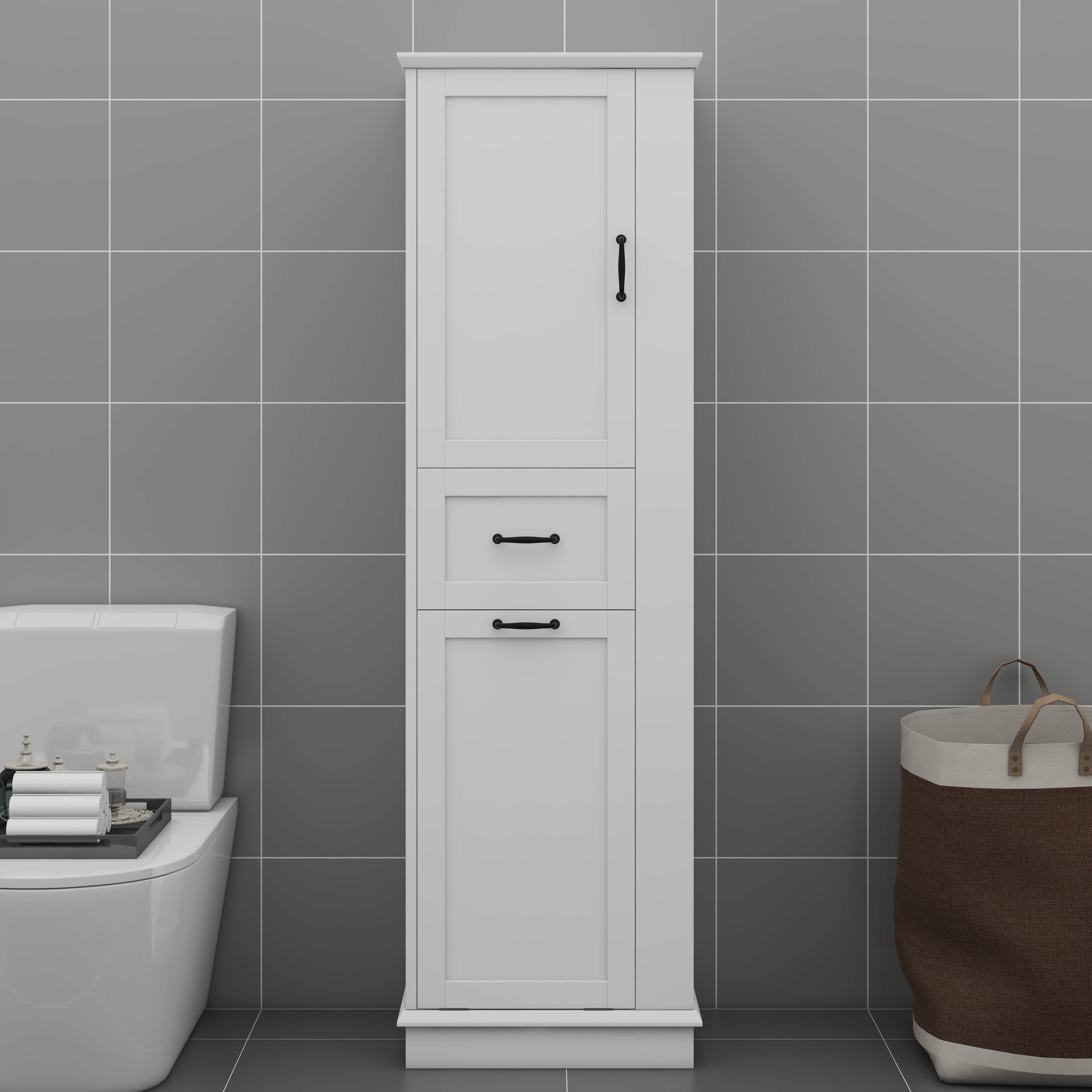 Red Barrel Studio® High Rising Storage Cabinet With Pull Out ...
